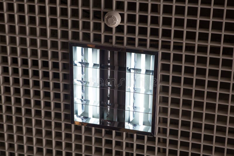 Ceiling Light and Fire Smoke Alarm Stock Photo - Image of alarm ...