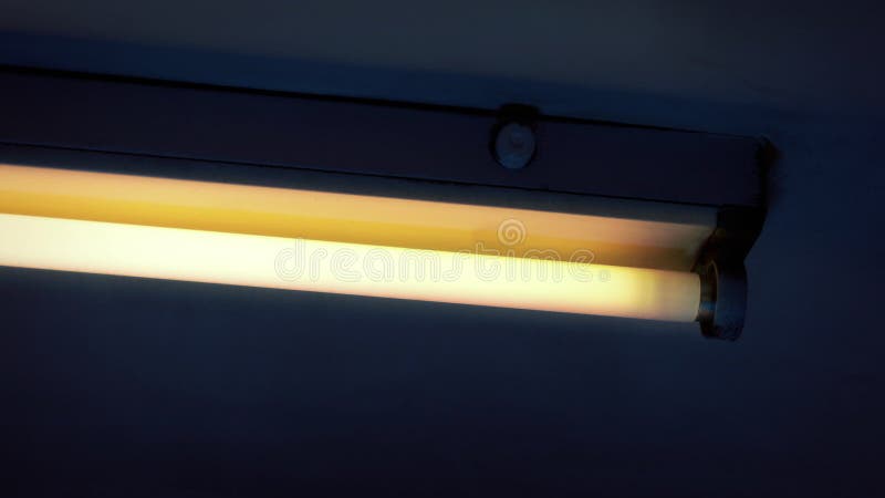 Ceiling Light Flickers in Old Building Stock Video - Video of pantry ...