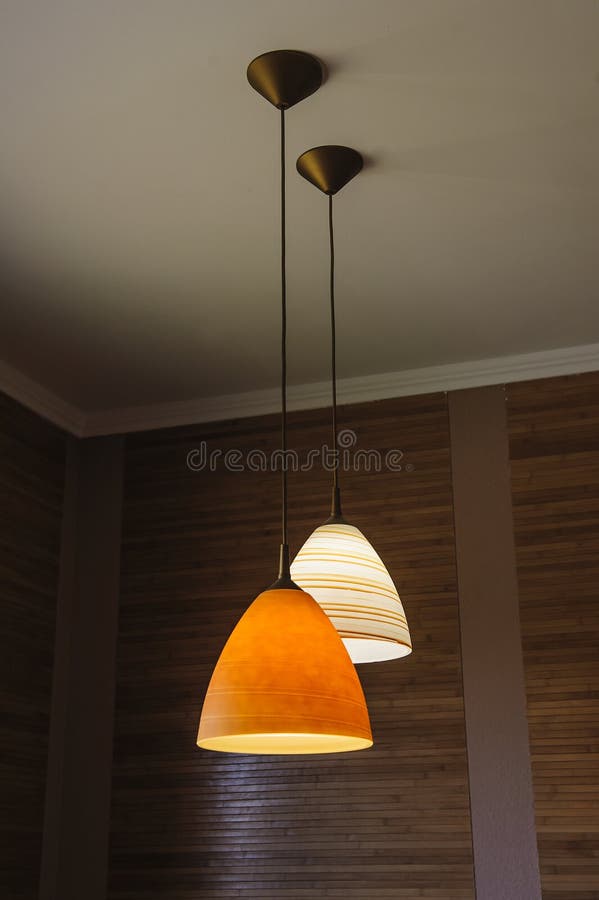 Ceiling light lamp decor stock image. Image of fashion - 43149655