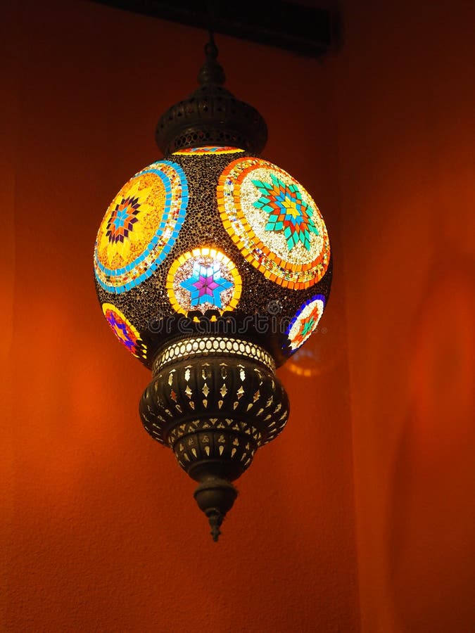 Ceiling Light Lamp Traditional Asia Style. Stock Photo - Image of asian ...