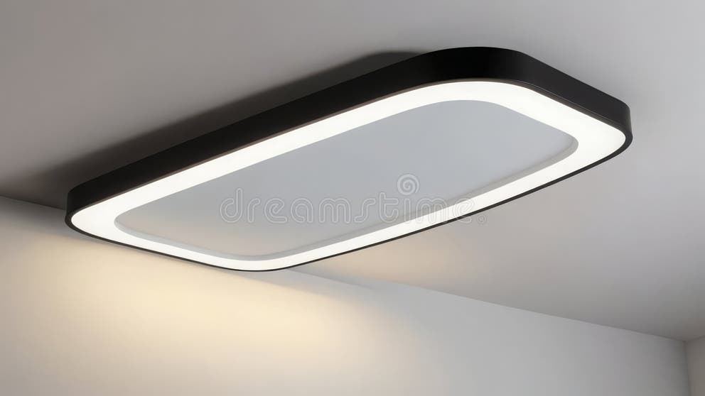 Ceiling Light with Rounded Rectangular Design, Offering Stylish and ...