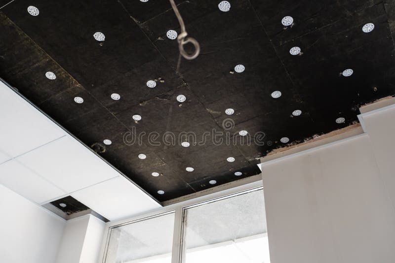 Ceiling and Lighting Inside Office Building. Stock Image - Image of ...