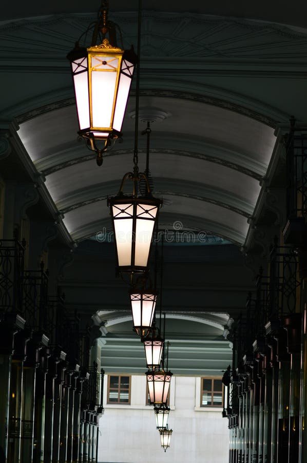 Ceiling lights stock photo. Image of lighting, piccadilly - 57771646