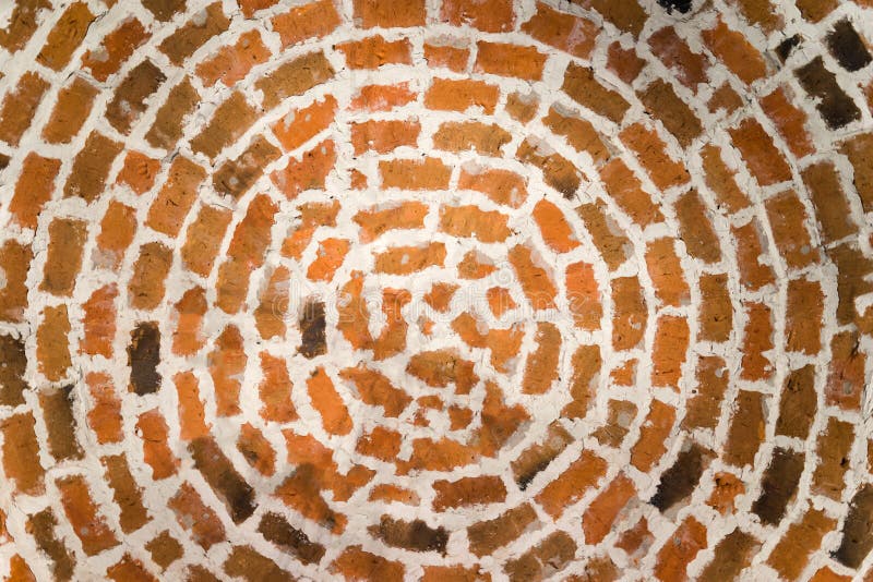 Round brick ceiling stock image. Image of decorative - 100168859