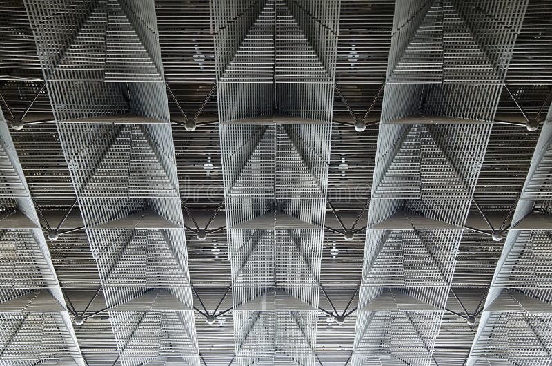 Ceiling is Made of Metal Rods Stock Photo - Image of architecture ...