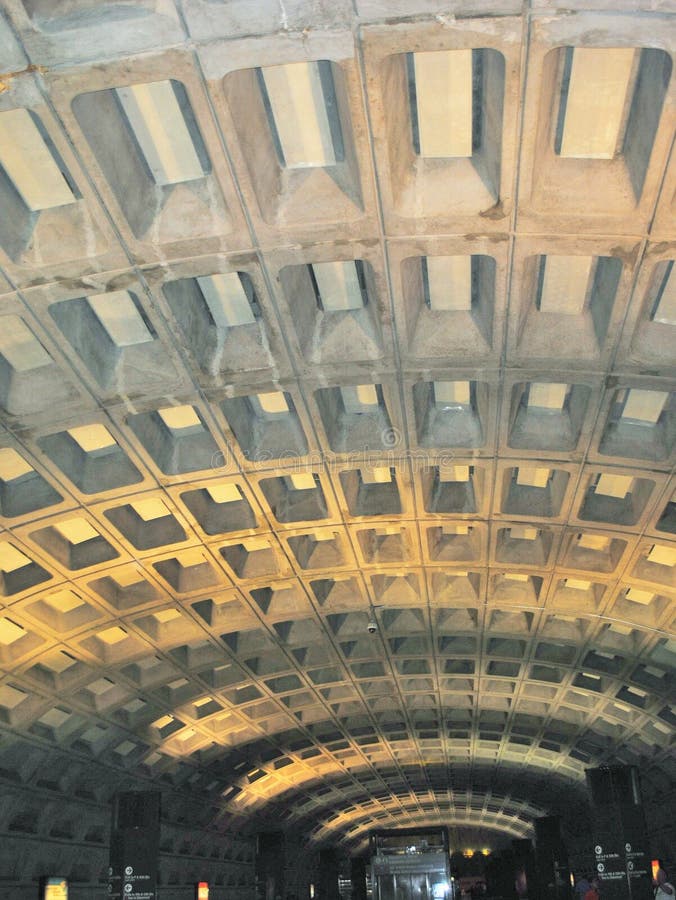 Ceiling of the Metro Station Stock Image - Image of metro, arch: 44537341
