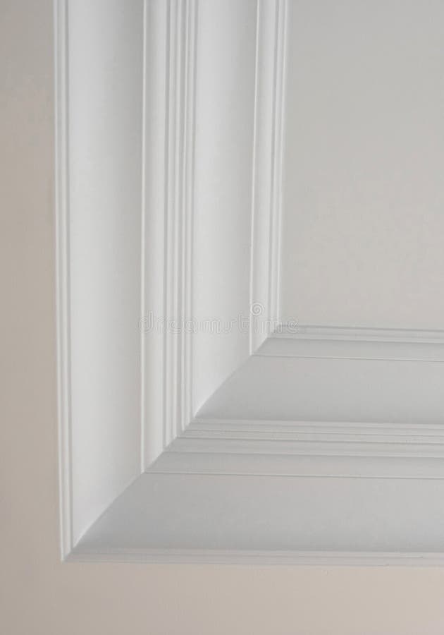 Ceiling Moldings in the Interior, Detail of a Angular Wall Skirting ...