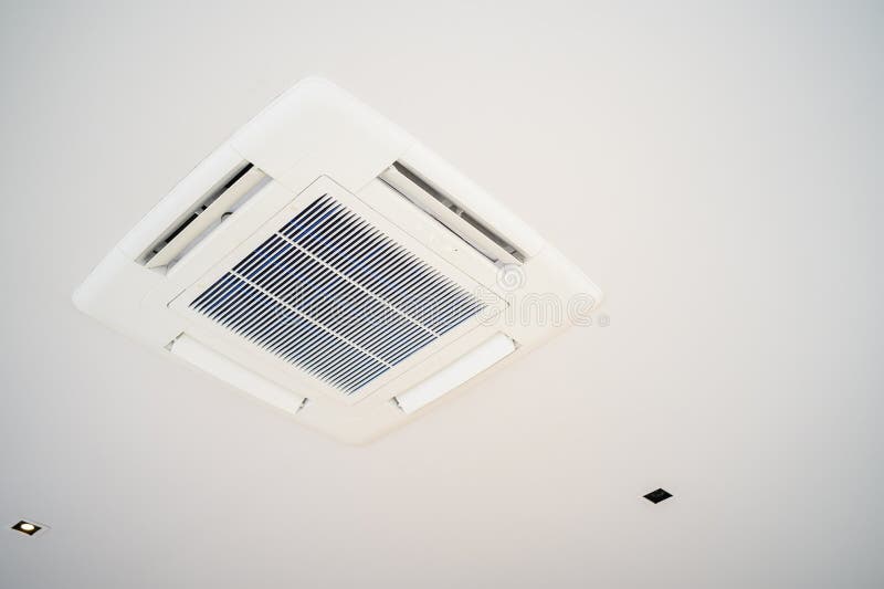 Ceiling Mounted Cassette Type Air Conditioner Stock Image - Image of ...