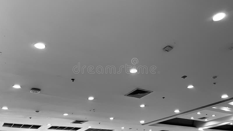 Ceiling Mounted Cassette Type Air Conditioner Stock Photo - Image of ...