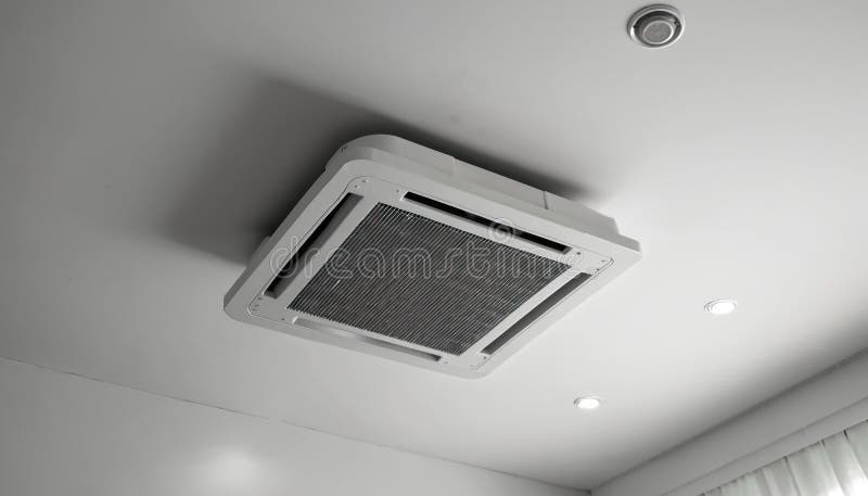 Modern Ceiling Mounted Cassette Type Air Conditioning System Stock ...