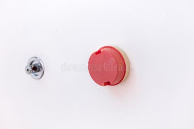 Ceiling Mounted Fire Alarm Sensor. Conventional Fire System, Heat and ...