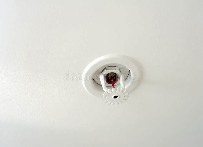 Ceiling Mounted Fire Sprinkler Stock Photo - Image of douse, mounted ...