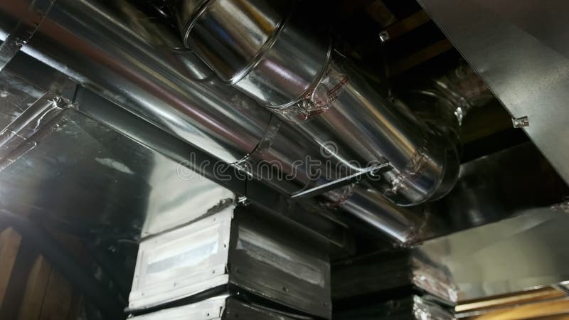 Ceiling Mounted Hvac System Under Insulated Air Conditioner Return in ...