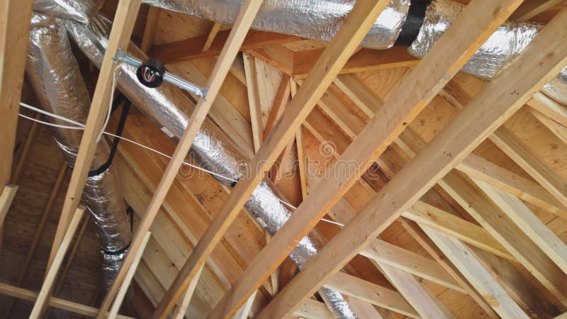 Ceiling Mounted Hvac System Under Insulated Air Conditioner Return in ...