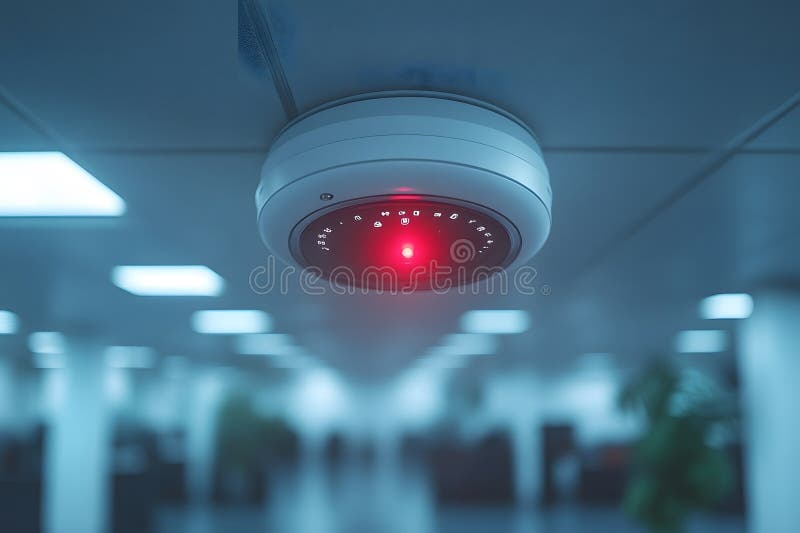 Surveillance Camera in Modern Office Interior for Security and ...