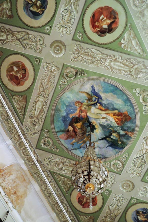 Ceiling of the Museum of Architecture in Moscow. Editorial Image ...
