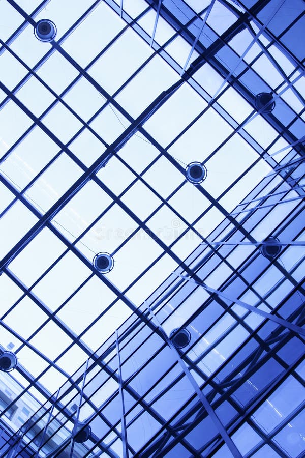 Ceiling of office building stock image. Image of checked - 5428599