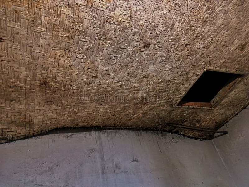 Ceiling in Old Abandoned House Stock Image - Image of bamboo, ceiling ...