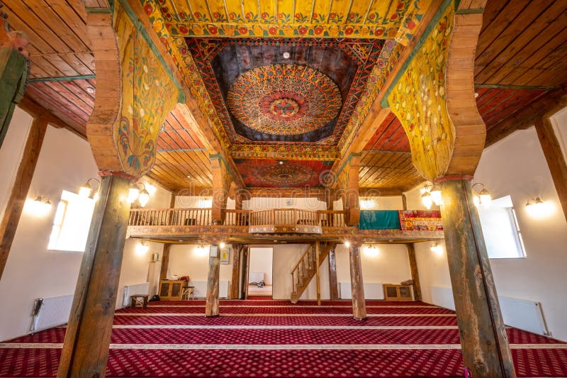 Ceiling Ornamentation Inside Aciyurt Mosque in Sivas Ulas, Islamic ...