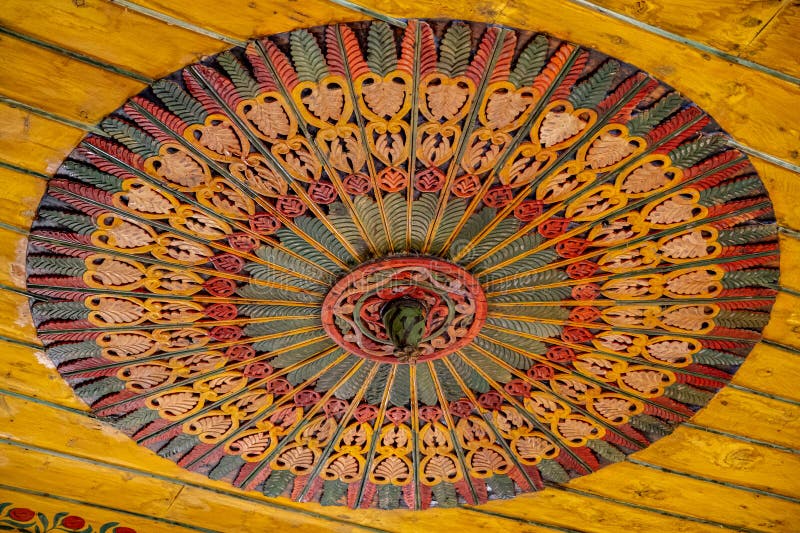 Ceiling Ornamentation Inside Aciyurt Mosque Sivas Ulas Islamic ...