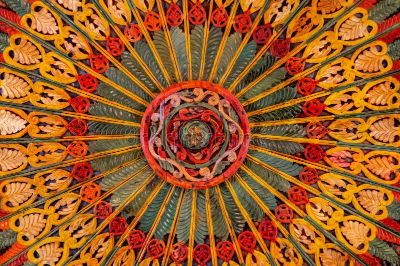 Ceiling Ornamentation Inside Aciyurt Mosque in Sivas Ulas, Islamic ...