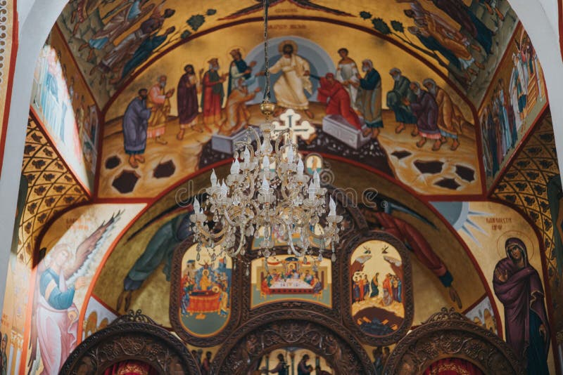 Ceiling of an Orthodox Church. Editorial Photography - Image of ...