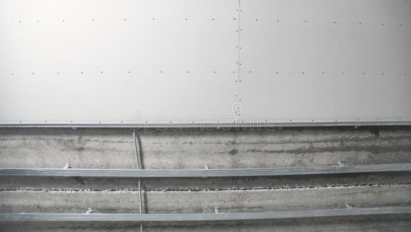 Ceiling Panel into Frame of Ceiling Stock Image - Image of steel ...