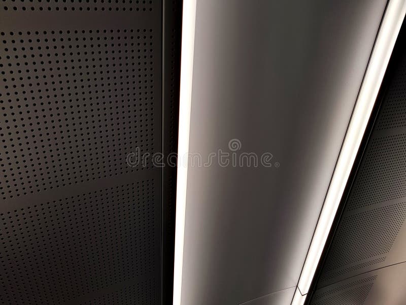 Ceiling panel in the plane stock image. Image of heat - 114044191