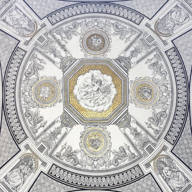 Ceiling Pattern at the Opera Editorial Photo - Image of decoration ...