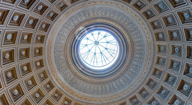 Ceiling with Pattern and Texture in the Vatican City Editorial Stock ...