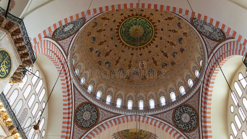 Ceiling Patterns in the Mosques of Istanbul, Turkey Stock Image - Image ...