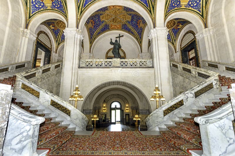 Ceiling of the Peace Palace Stock Image - Image of inside, heritage ...