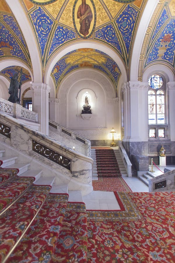 Ceiling of the Peace Palace Stock Photo - Image of carnegieplein ...