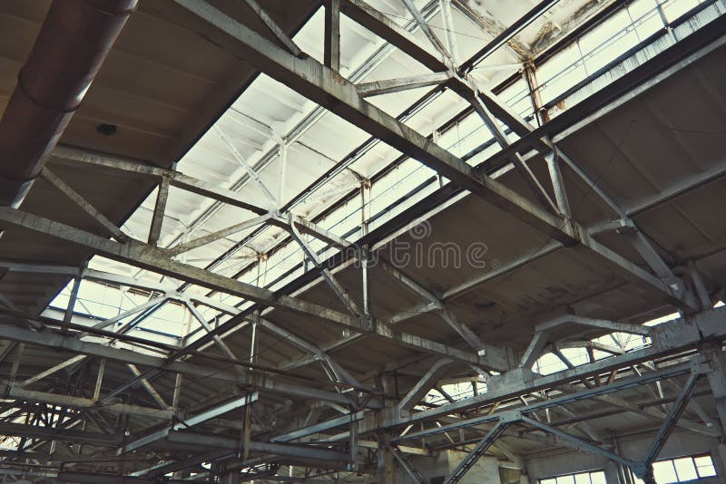 The Ceiling of the Production Room in the Factory. Stock Photo - Image ...