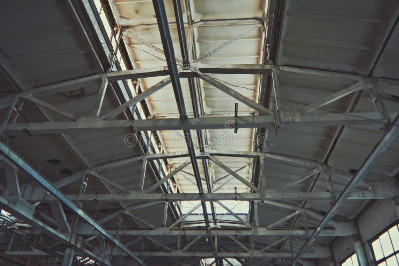 The Ceiling of the Production Room in the Factory. Stock Image - Image ...