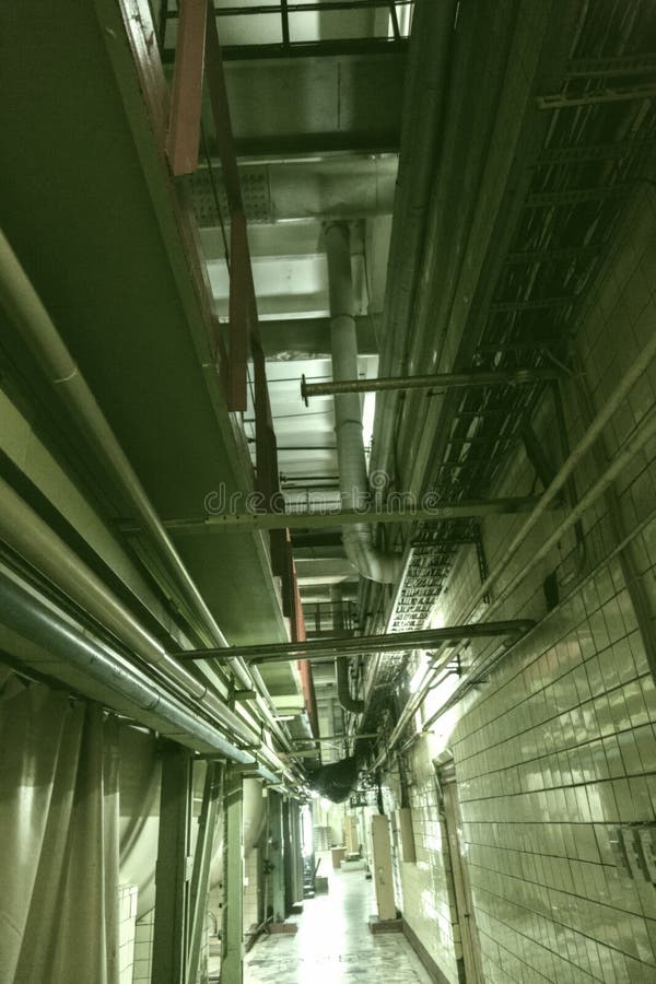 The Ceiling In The Industrial Building Stock Image - Image of ...