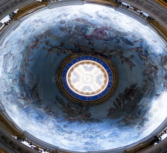 Ceiling - Rome, Italy. editorial stock image. Image of renaissance ...