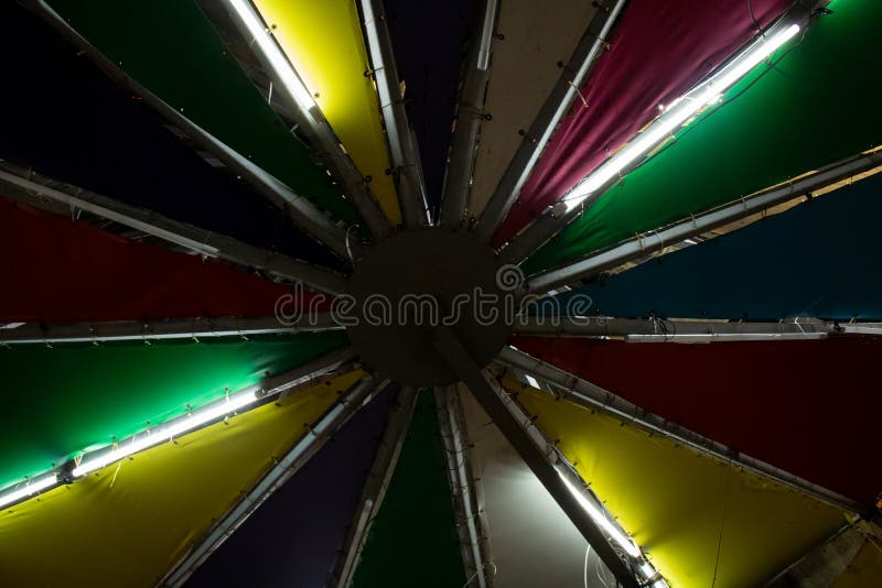 Ceiling, Roof, Colored Steel Structure Stock Photo - Image of metal ...