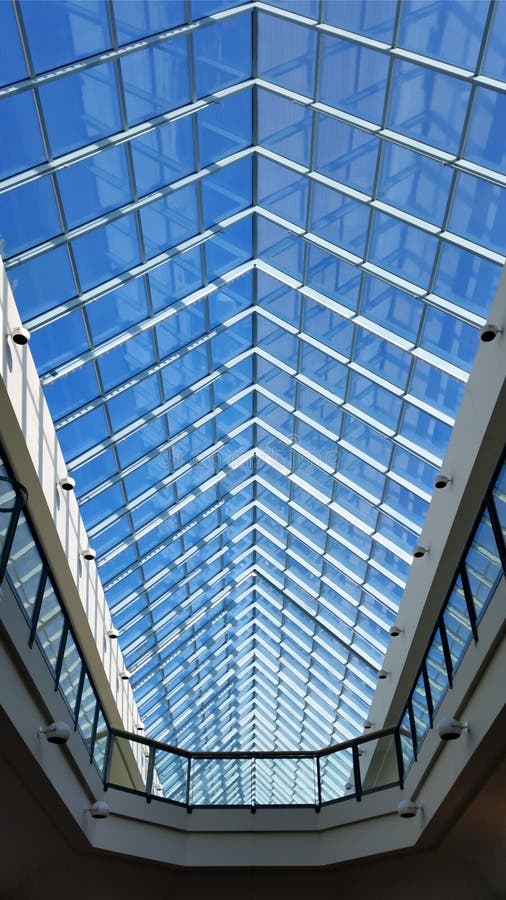 Ceiling Roof Interior Mall Shopping Center Stock Image - Image of ...