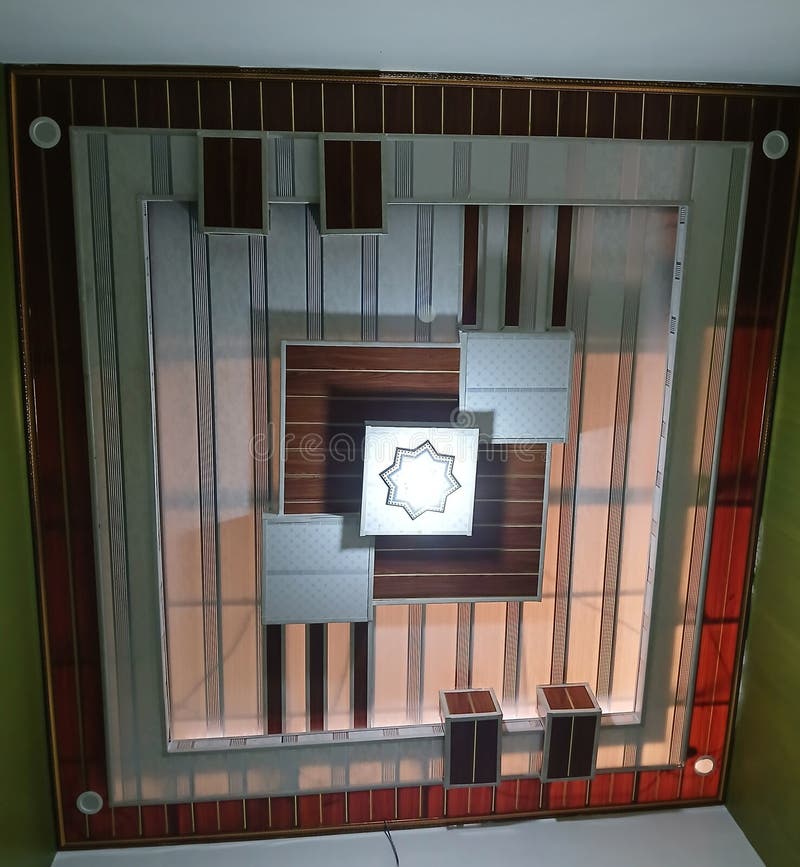 Ceiling Roof with PVC Material and Aesthetic Decoration Stock Image ...