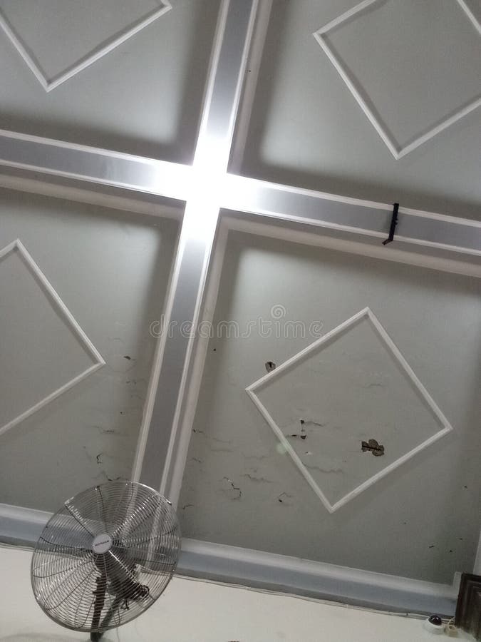 The the Ceiling of a Room with a Nice Pattern. Stock Image - Image of ...