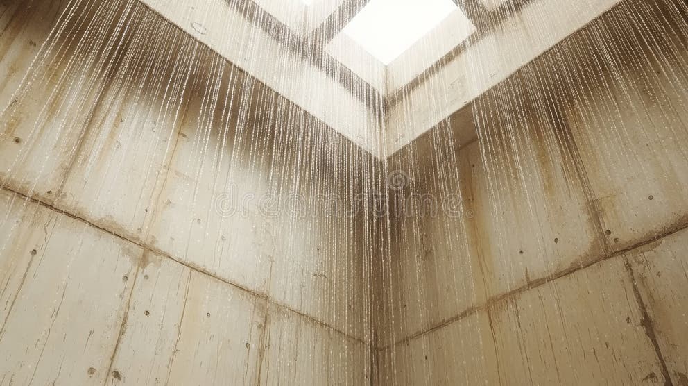 The Ceiling S Dramatic Appearance is Marred by Water Seepage, Which Has ...