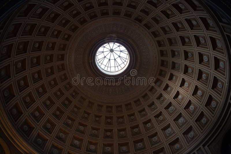 Ceiling of the Sala Rotonda Round Hall in Vatican Museums Editorial ...