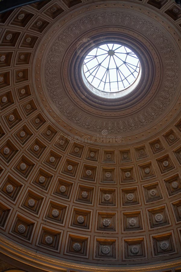 Ceiling of the Sala Rotonda Round Hall in Vatican Museums Editorial ...