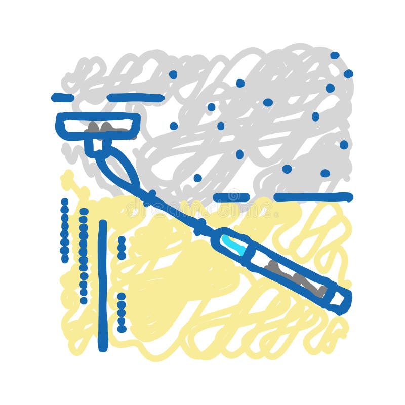 Ceiling Sanding Icon Doodle Illustration Stock Illustration ...