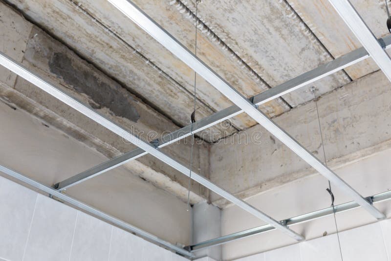 Ceiling Setup for House Building Stock Image - Image of water, house ...