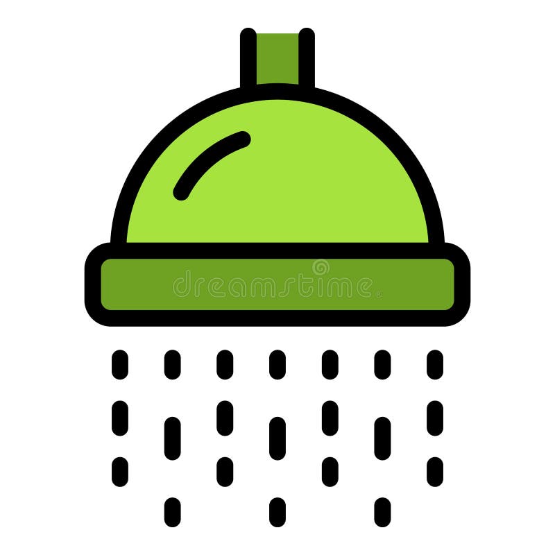 Ceiling Shower Icon Color Outline Vector Stock Vector - Illustration of ...