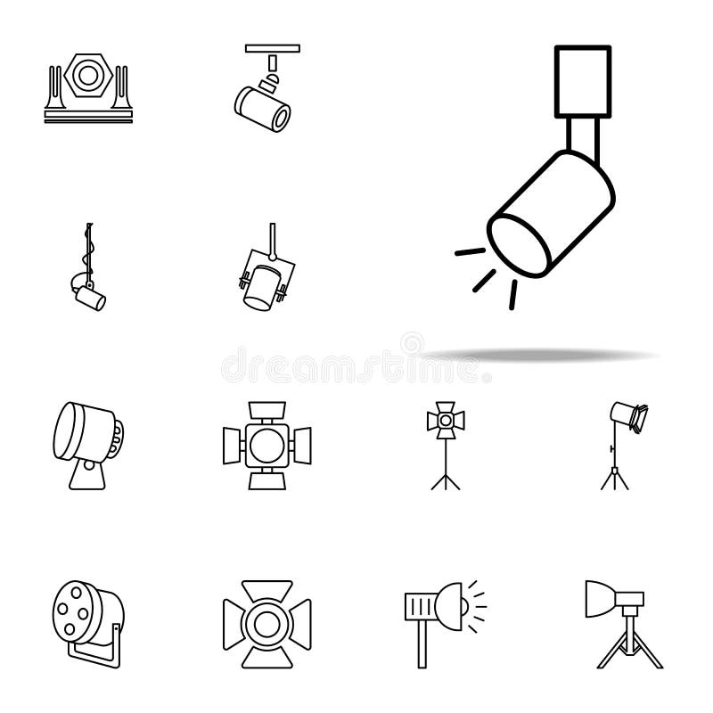 Ceiling Spot Icon. Spotlight Icons Universal Set for Web and Mobile ...