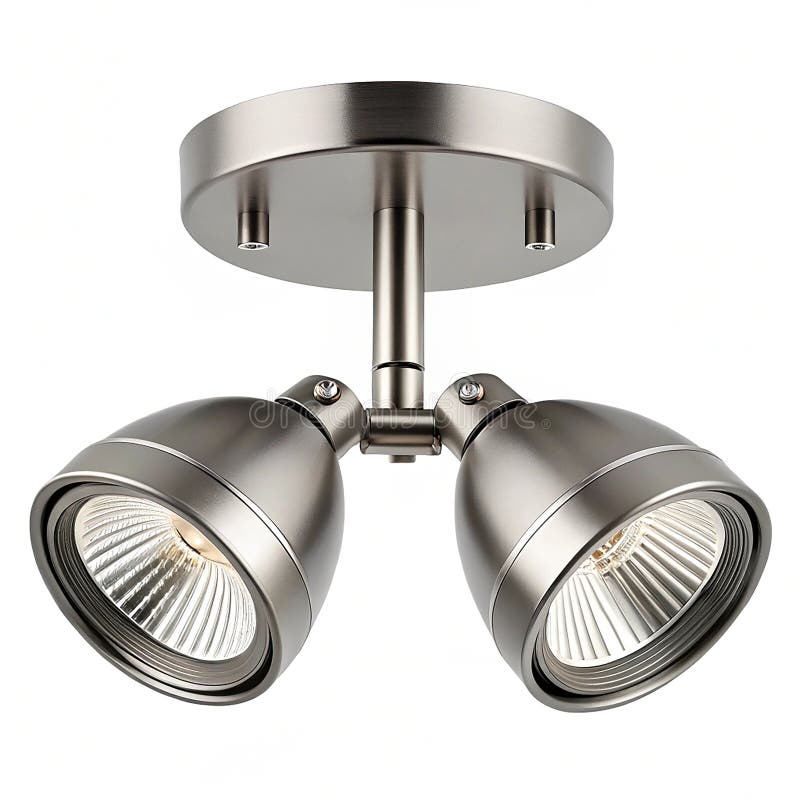 Ceiling Spotlight with Dual Heads and Adjustable Angles Stock ...