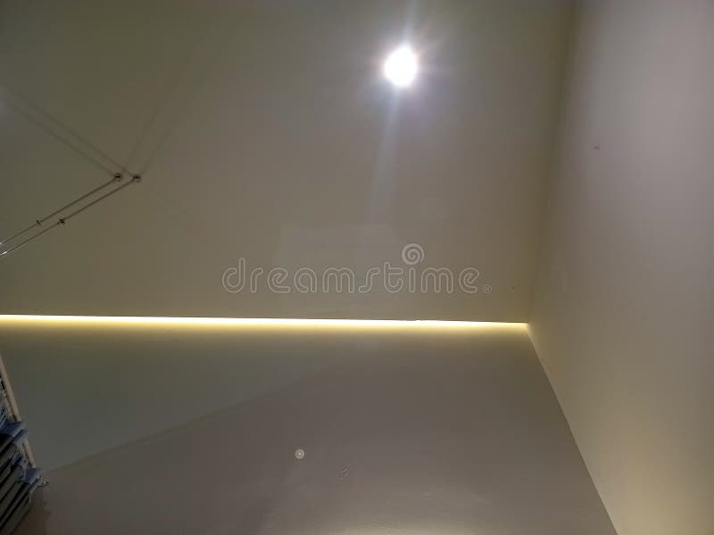 Ceiling Spotlight with Minimalist Linear LED Accent Stock Image - Image ...